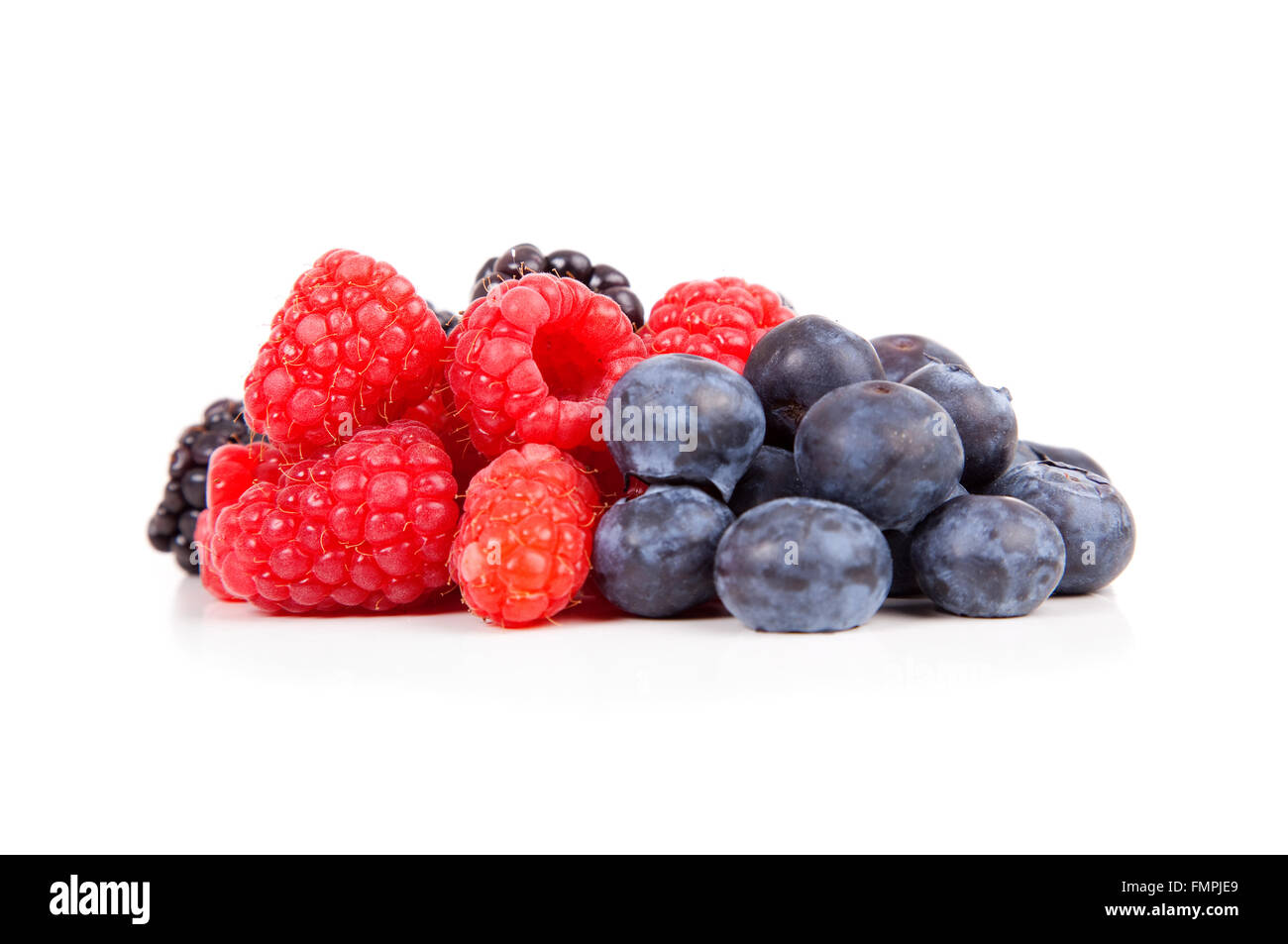 Red fruits closeup, isolated on white background Stock Photo - Alamy