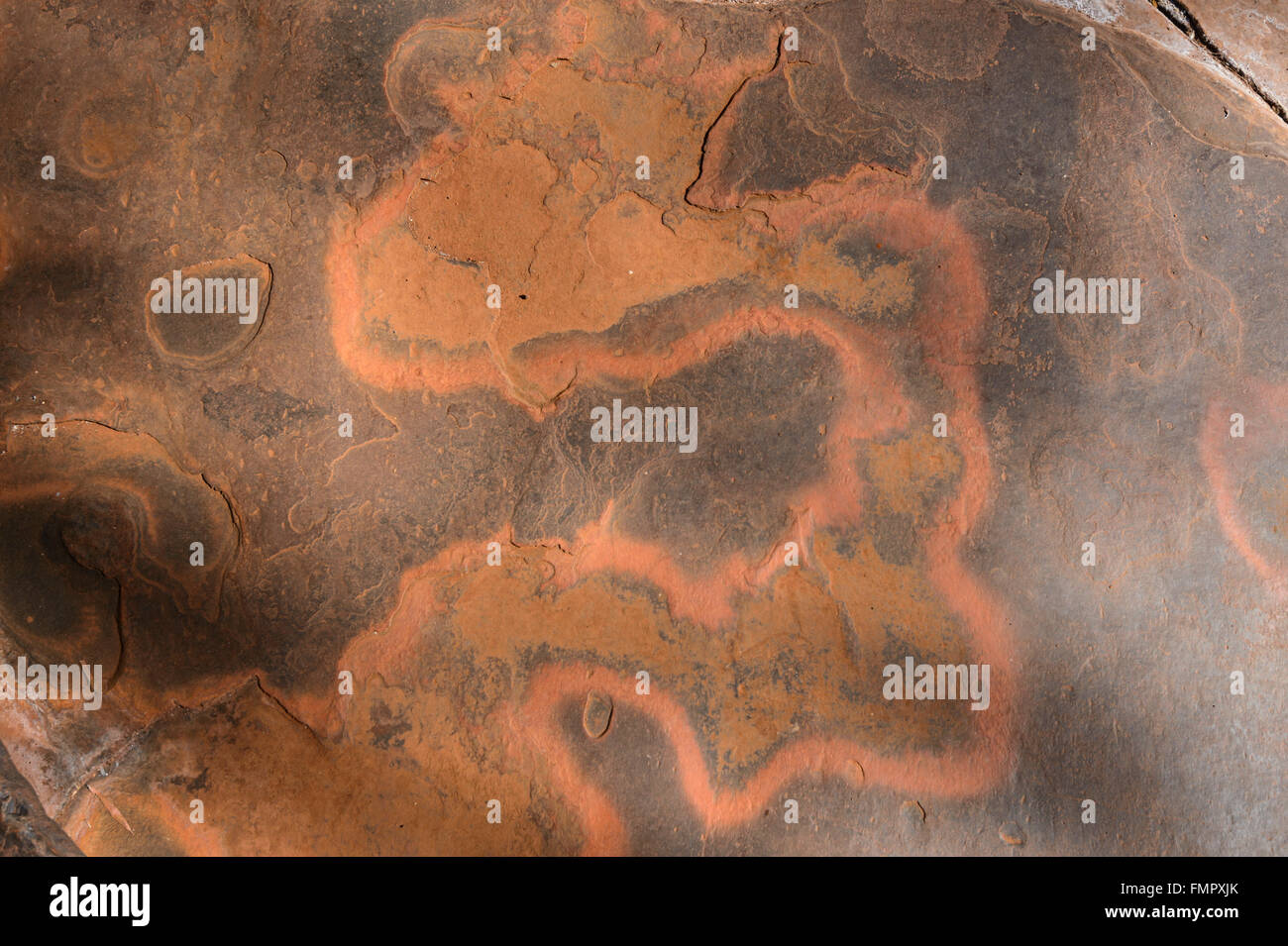 Details of patterns in red rocks, Kalamina Gorge, Karijini National ...