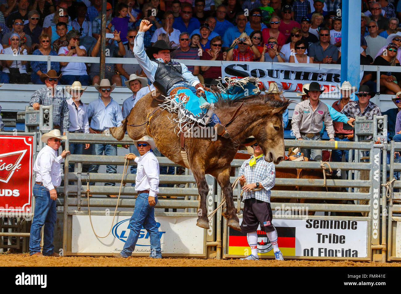 Florida, USA. 12th March, 2016. Thousands of rodeo enthusiasts turned ...