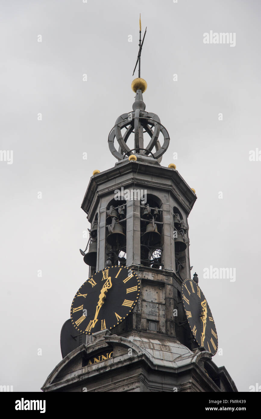 Amsterdam clock tower hi-res stock photography and images - Alamy