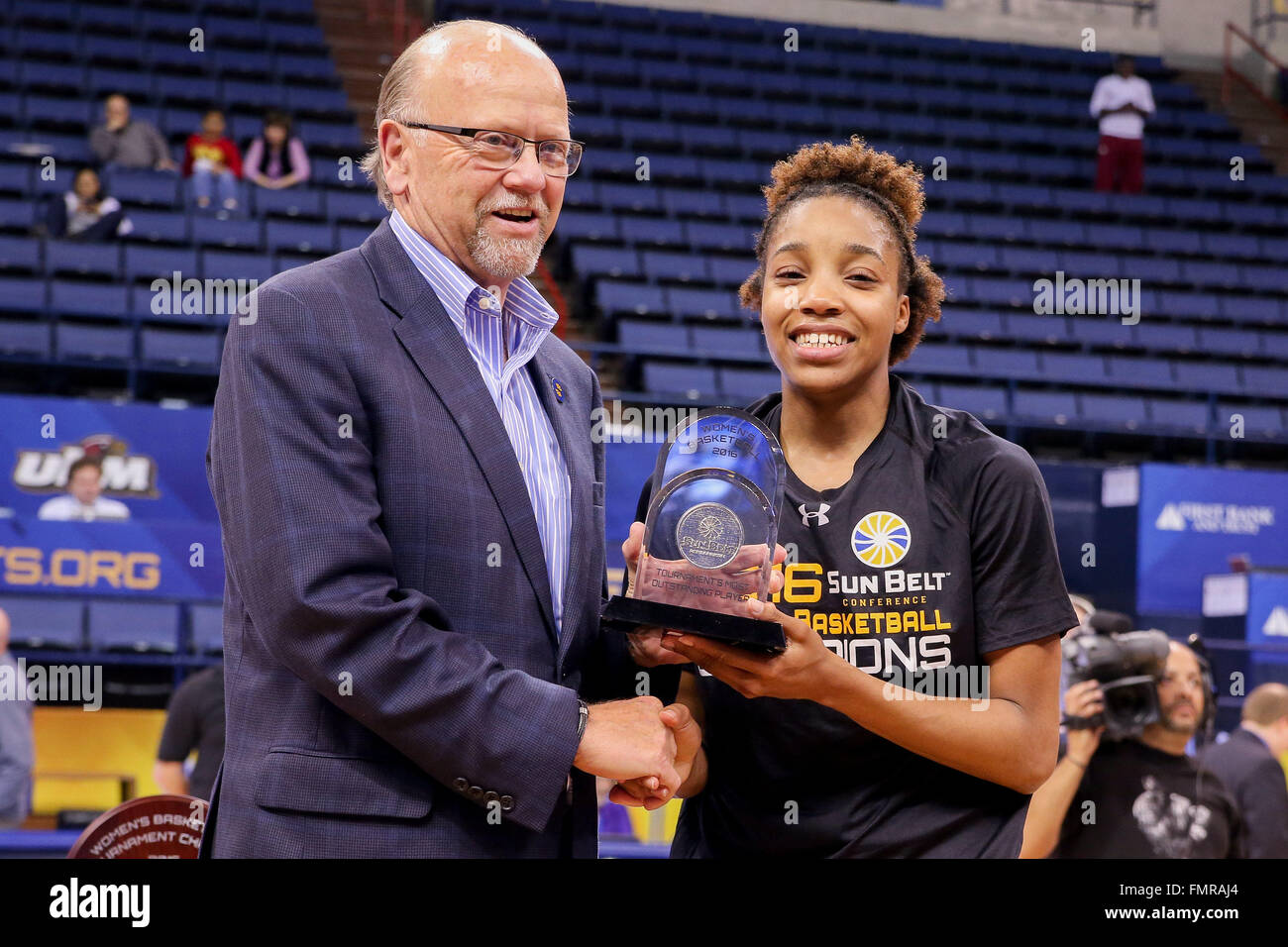 New Orleans, LA, USA. 12th Mar, 2016. Troy Trojans guard Ashley Beverly ...