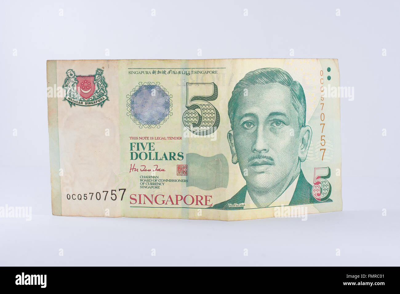 Singapore portrait five dollar banknote hi-res stock photography and ...