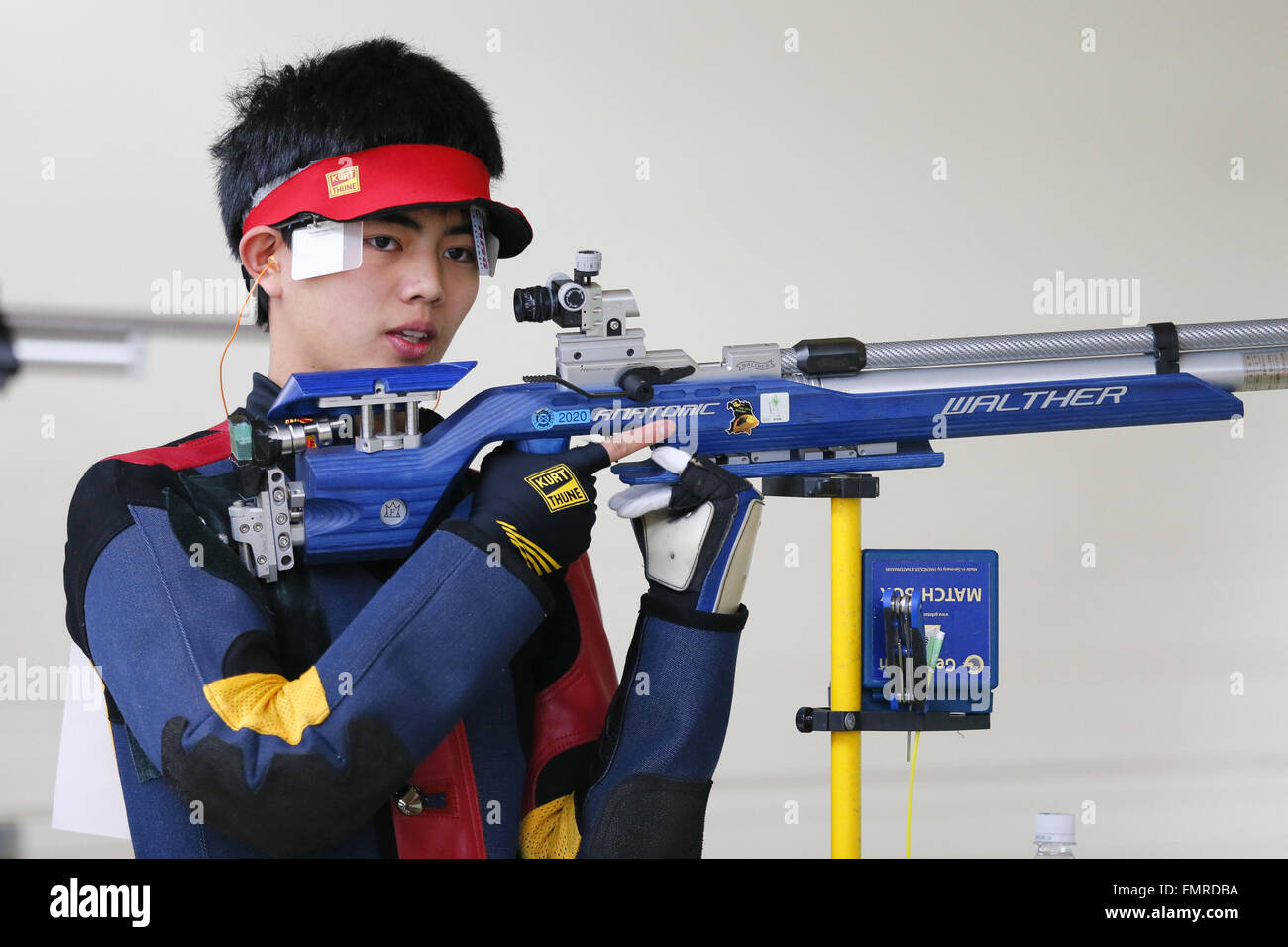 Miyagi, Japan. 12th Mar, 2016. Yuto Oshio Shooting - Rifle : All Japan ...