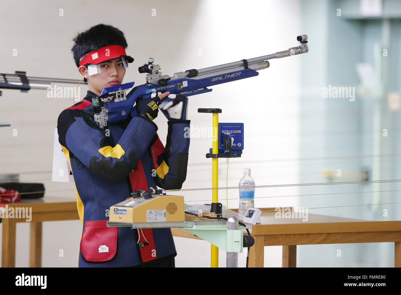 Miyagi, Japan. 12th Mar, 2016. Yuto Oshio Shooting - Rifle : All Japan ...
