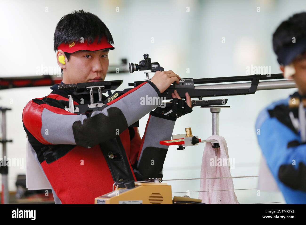Miyagi, Japan. 12th Mar, 2016. Tomohiko Hasegawa Shooting - Rifle : All ...