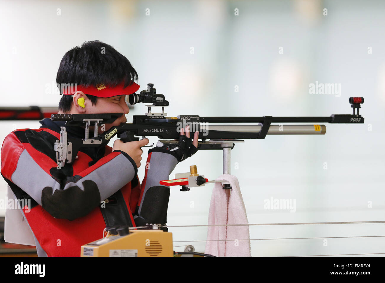 Miyagi, Japan. 12th Mar, 2016. Tomohiko Hasegawa Shooting - Rifle : All ...