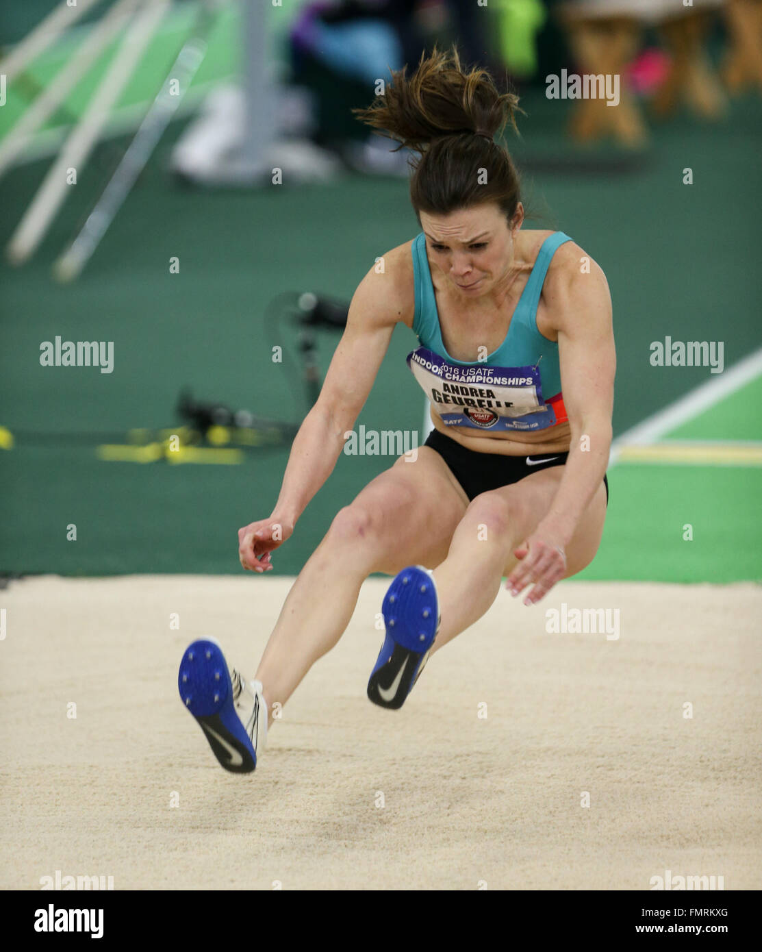 March 12, 2016 - ANDREA GEUBELLE competes in the finals of the women's ...
