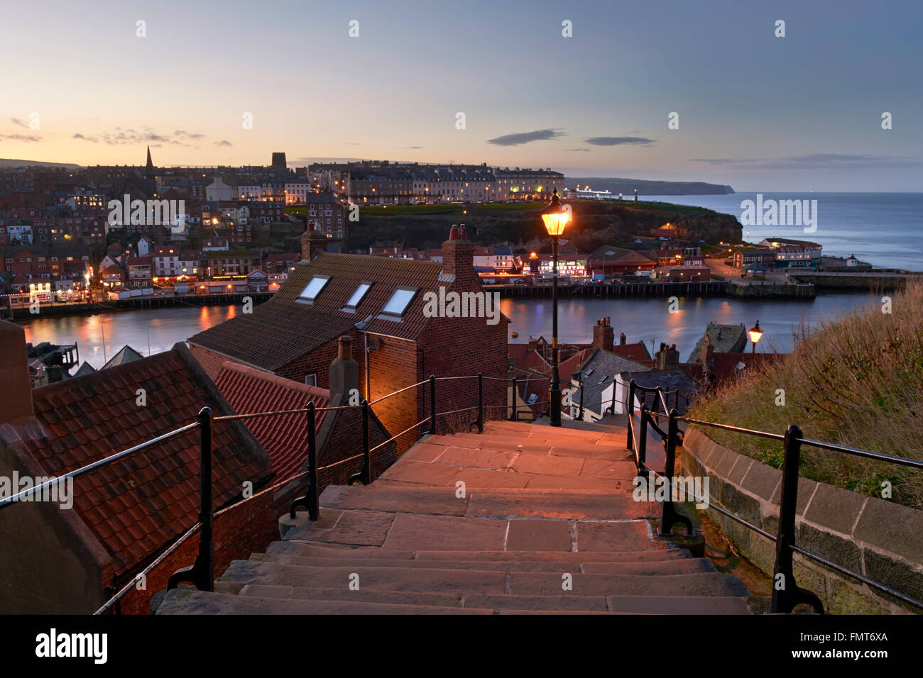 199 Steps to the Abbey - Whitby, Yorkshire, England, UK Stock Photo - Alamy