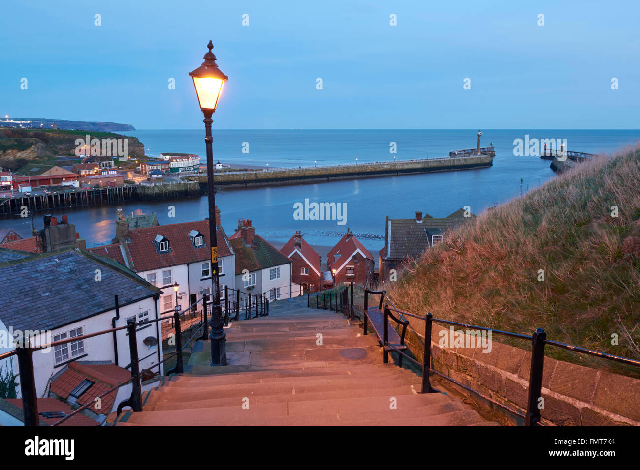 199 Steps to the Abbey - Whitby, Yorkshire, England, UK Stock Photo - Alamy