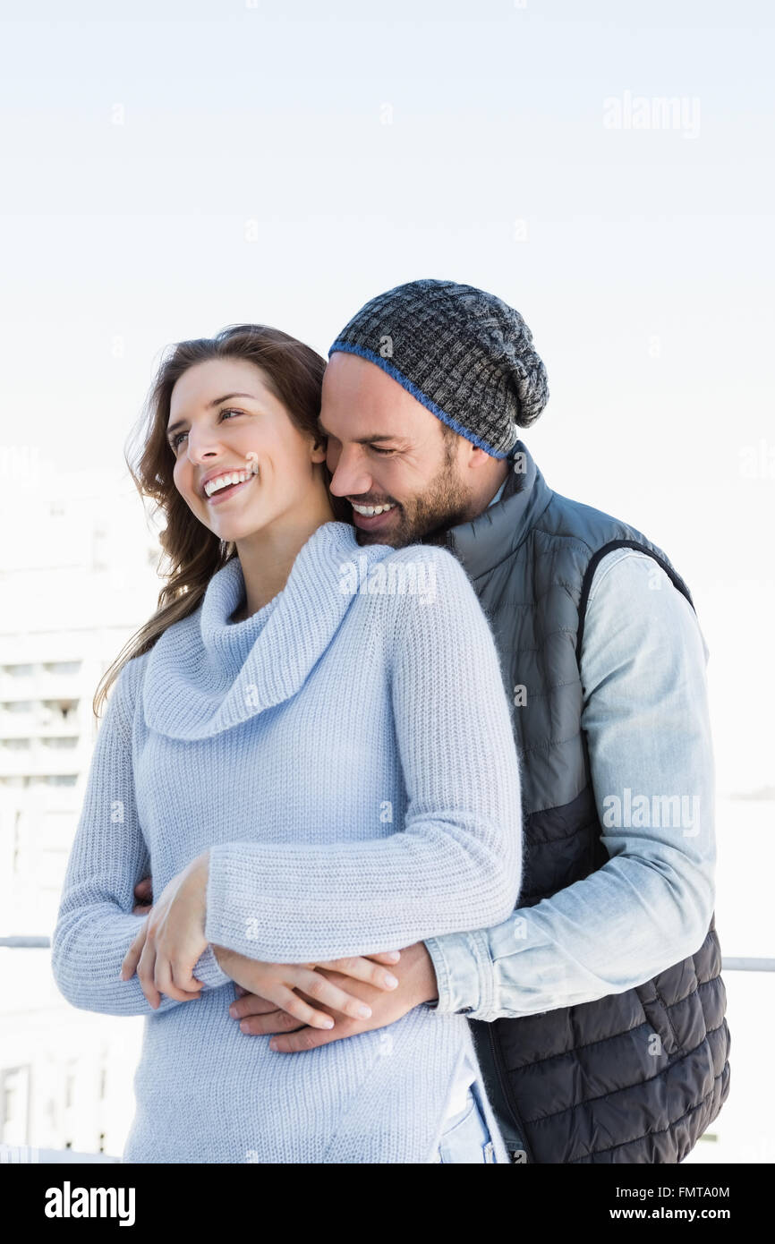 Happy couple embracing each other Stock Photo - Alamy