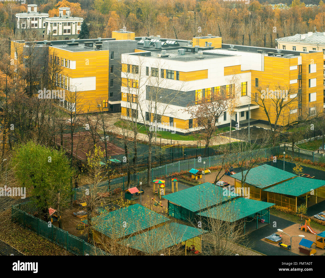 low-rise town architecture Stock Photo - Alamy