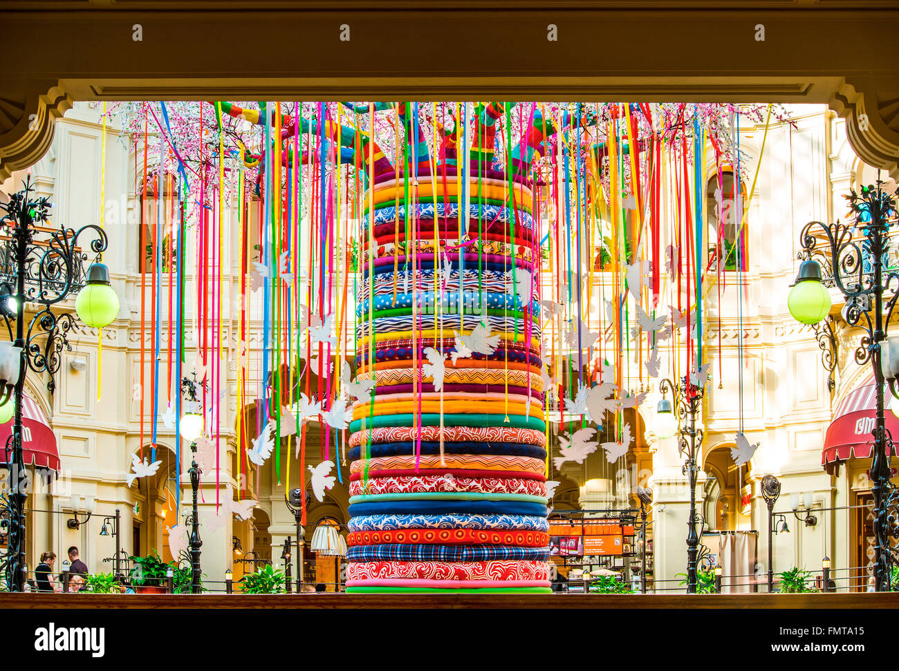 storefront of the GUM oldest city department store in Moscow, Russia ...