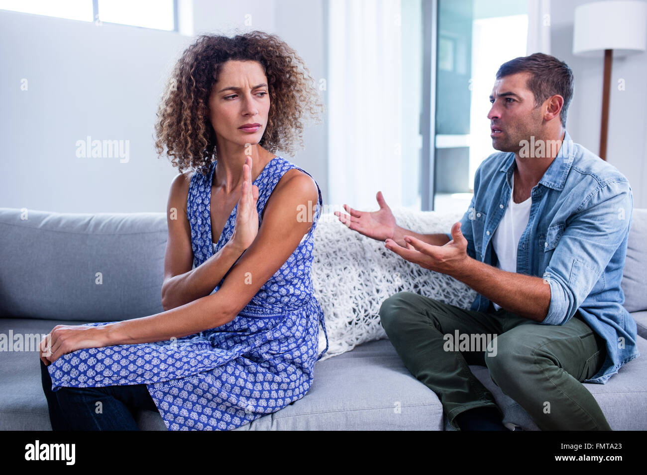 Couple arguing with each other Stock Photo - Alamy
