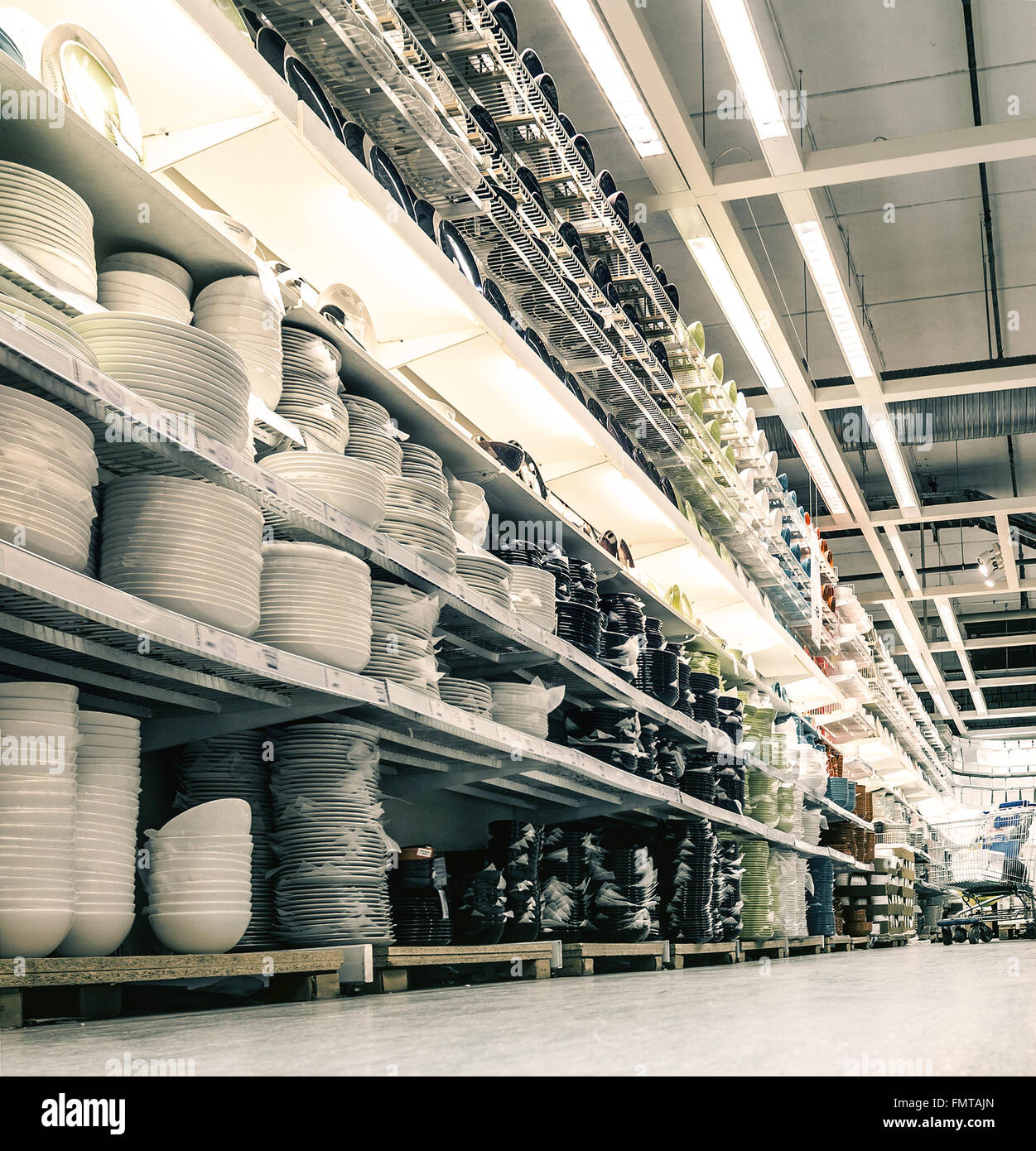 dishes section in store Stock Photo - Alamy