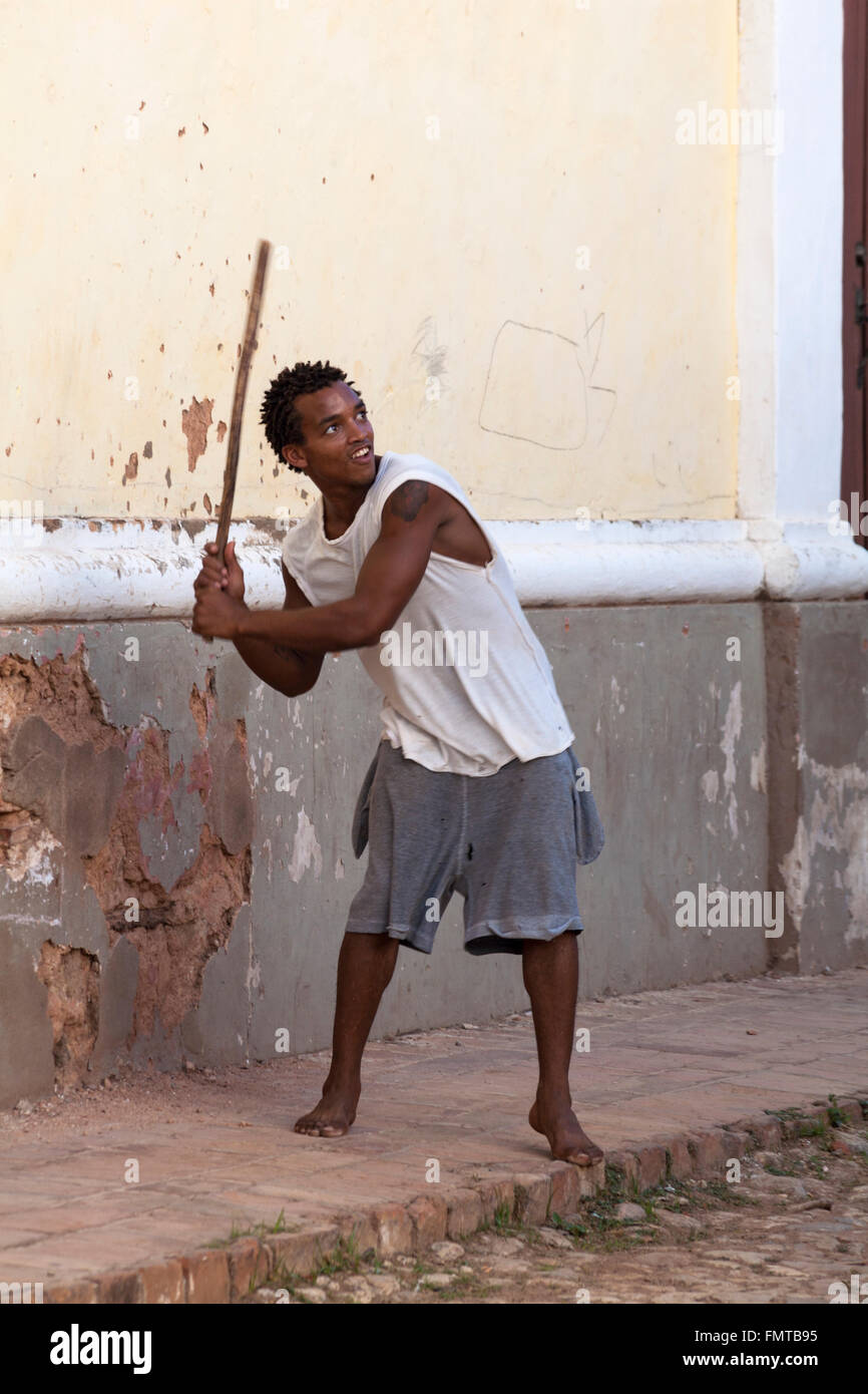 Cuban boy playing baseball in hi-res stock photography and images - Alamy