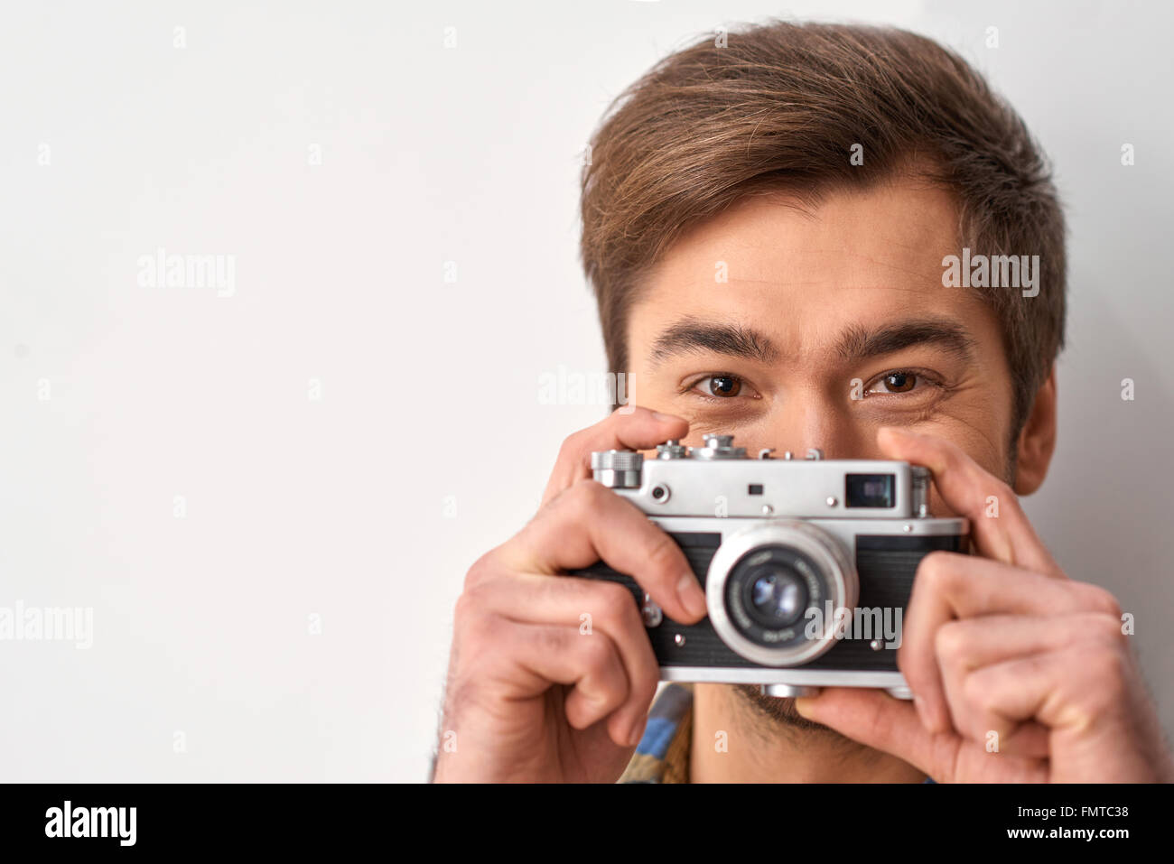 Having fun with camera Stock Photo - Alamy