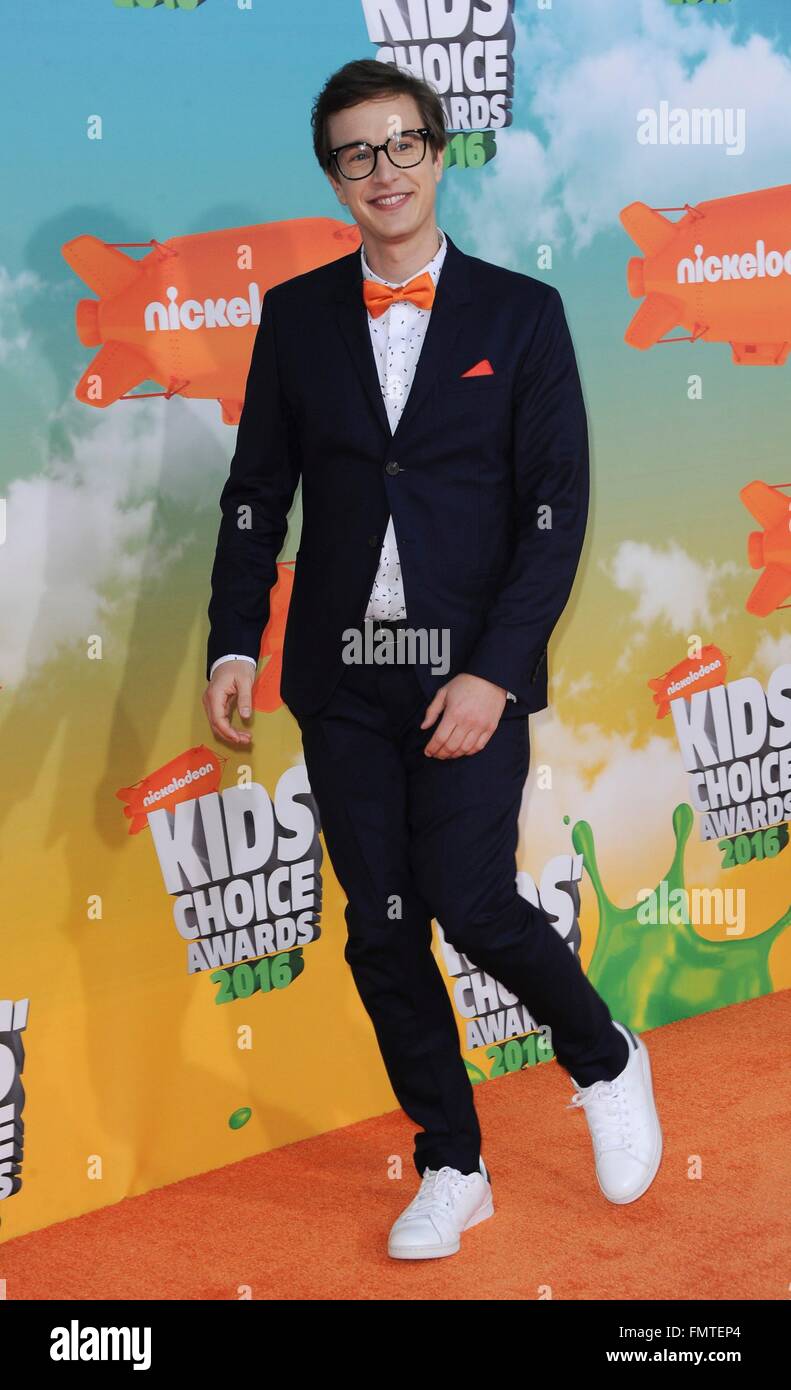 Inglewood, CA. 12th Mar, 2016. Sascha Quade at arrivals for Nickelodeon ...