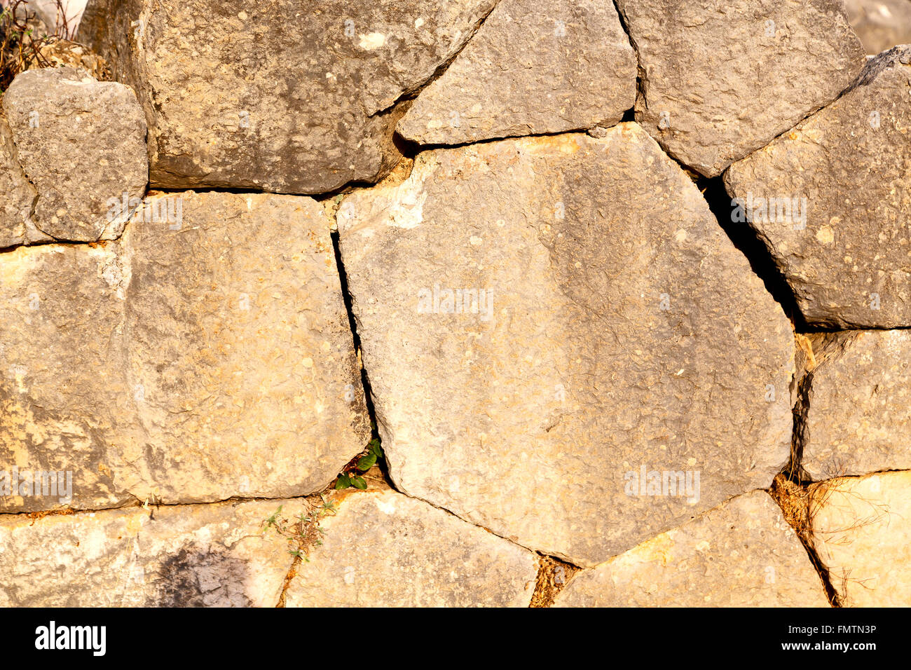 step brick in greece old wall and texture material the background Stock ...