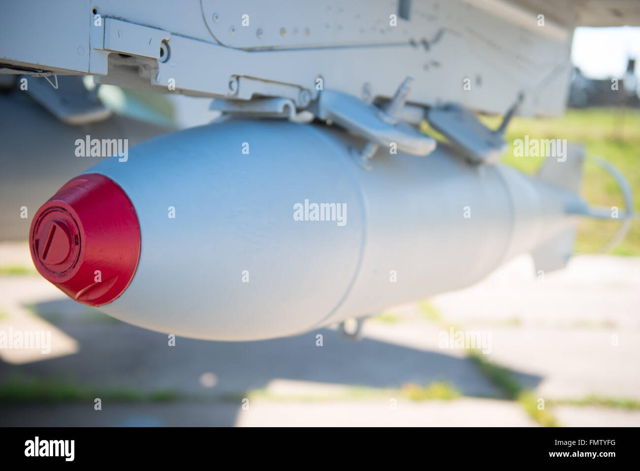 aviation bombs on a military bomber closeup Stock Photo - Alamy