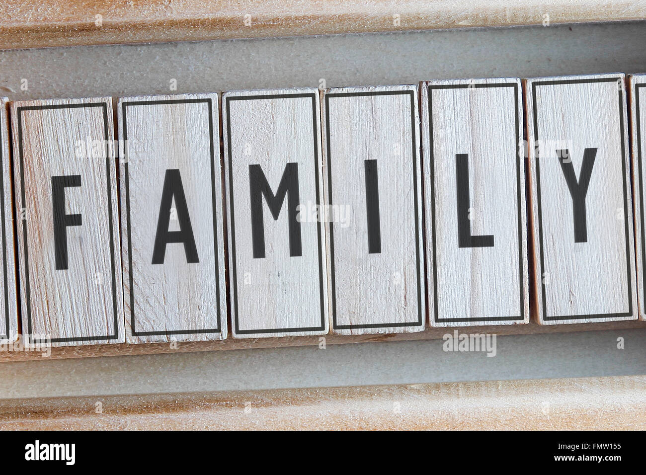 Family word hi-res stock photography and images - Alamy