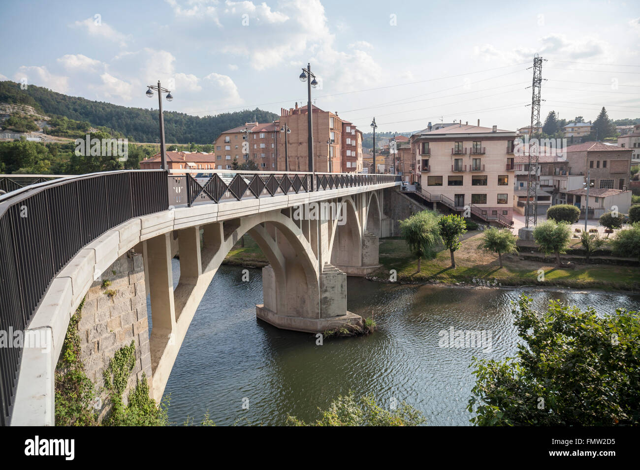 Bridge and Ter river,Sant Quirze de Besora,Catalonia,Spain Stock Photo ...