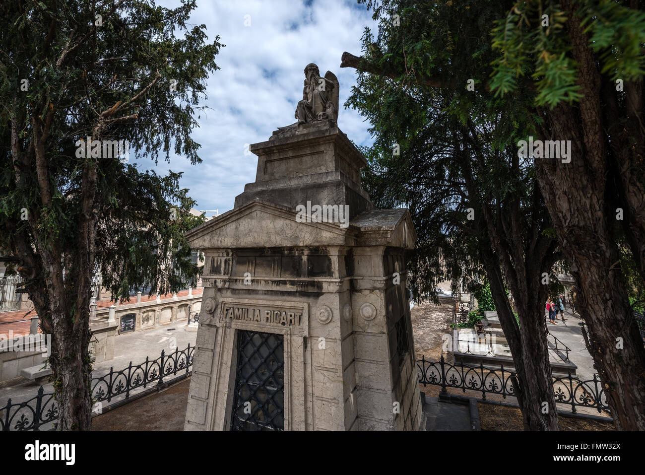 Tomb at Poblenou Cemetery - Cementiri de l'Est (East cemetery) in ...