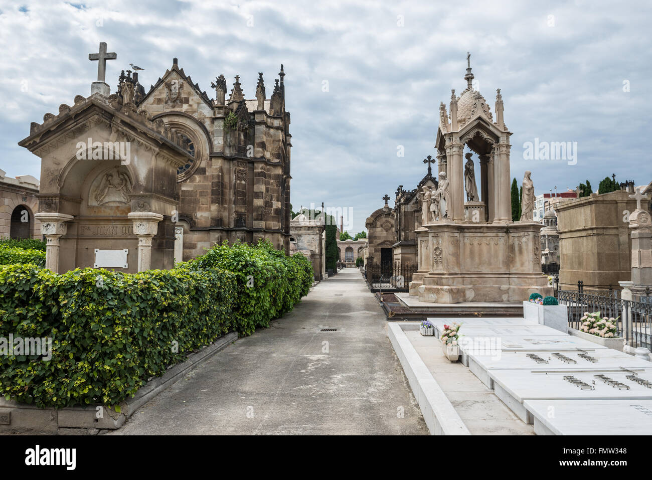 Tombs at Poblenou Cemetery - Cementiri de l'Est (East cemetery) in ...