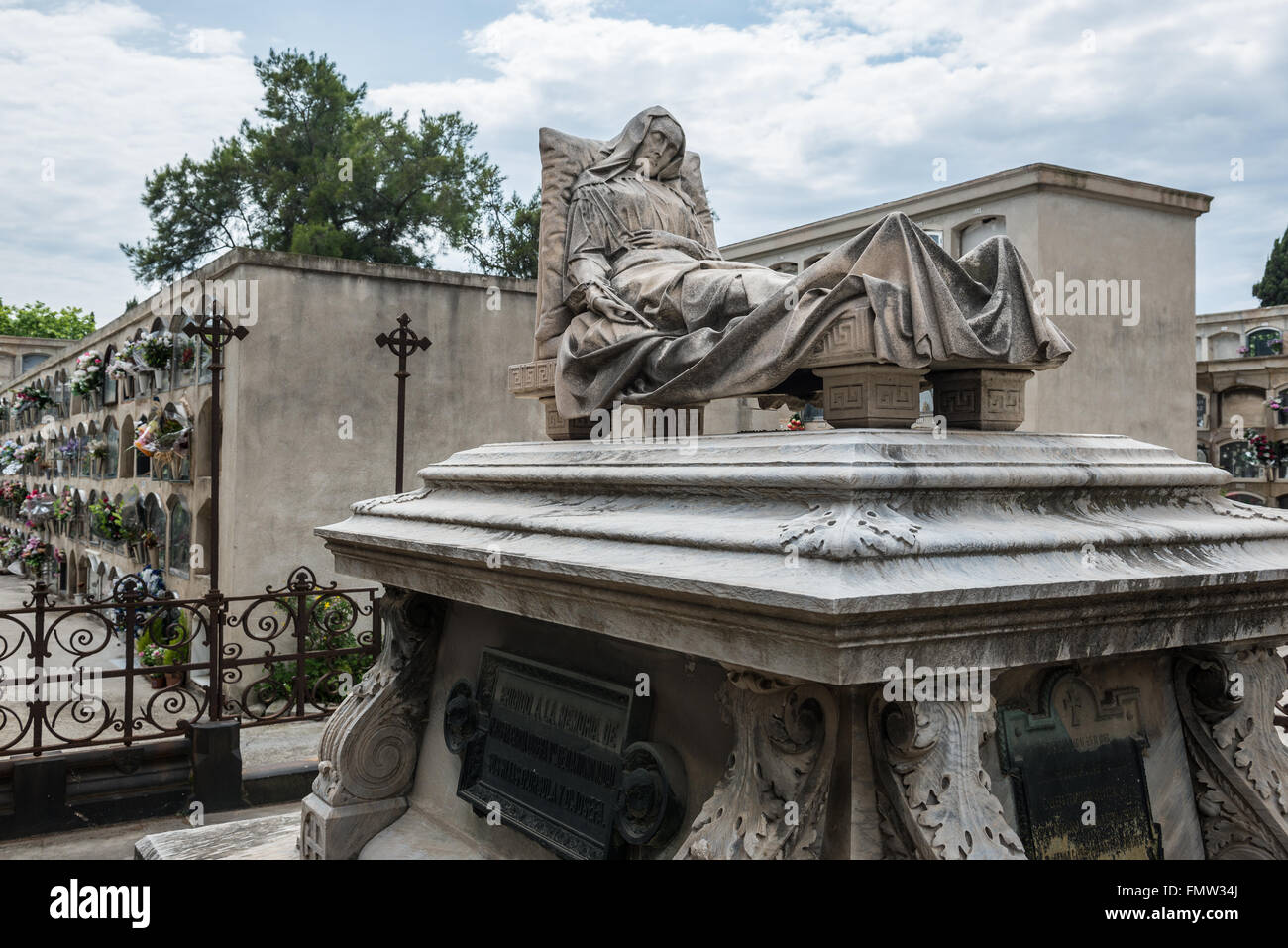 Tomb at Poblenou Cemetery - Cementiri de l'Est (East cemetery) in ...
