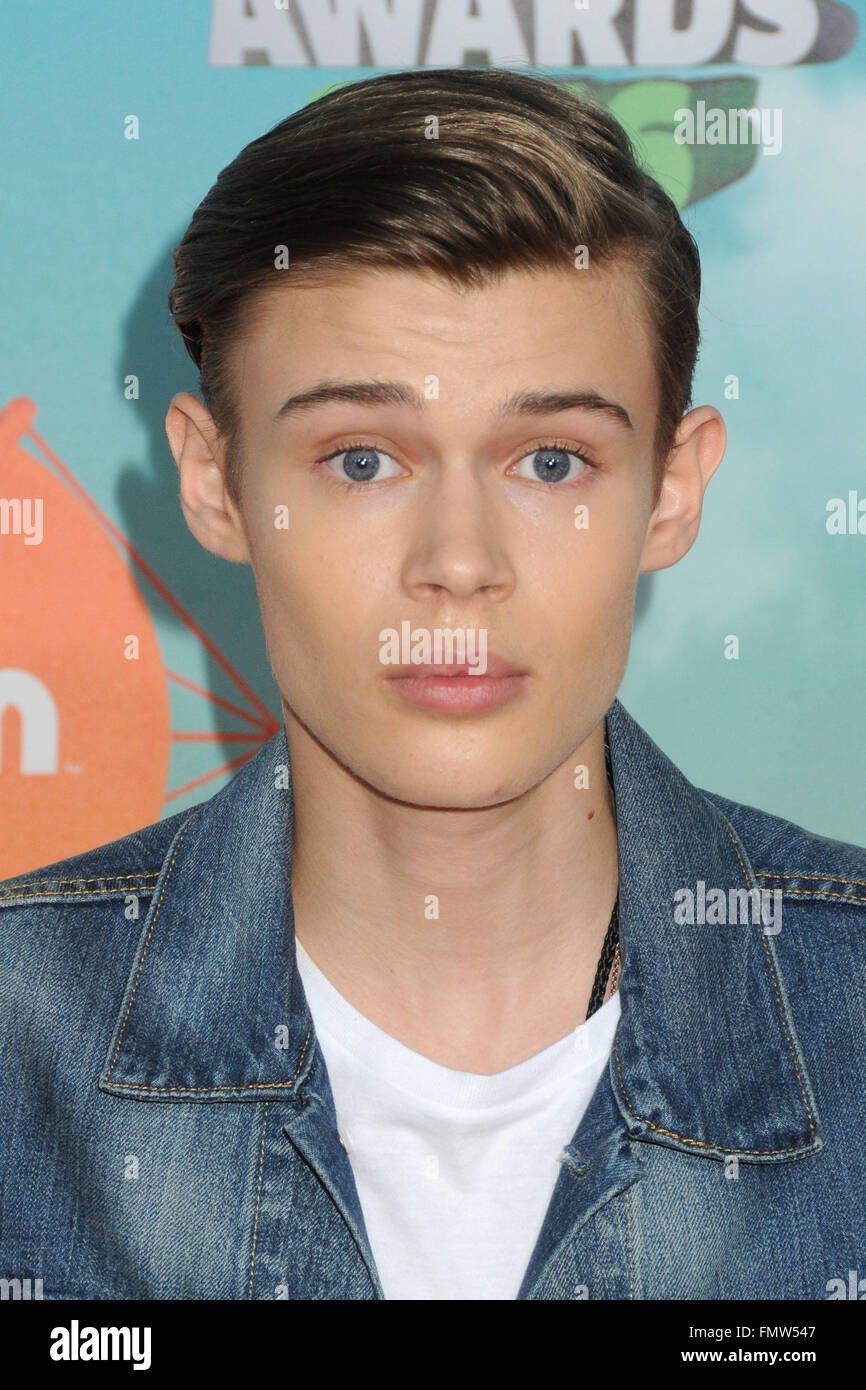 Inglewood, CA, USA. 12th Mar, 2016. Benjamin Lasnier. 2016 Nickelodeon ...