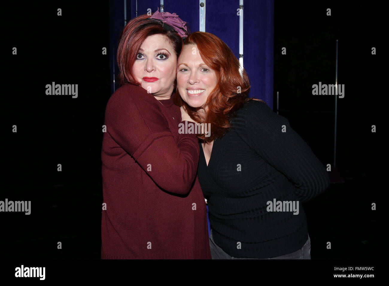 Backstage at the Broadway musical Disaster! at the Nederlander Theatre ...