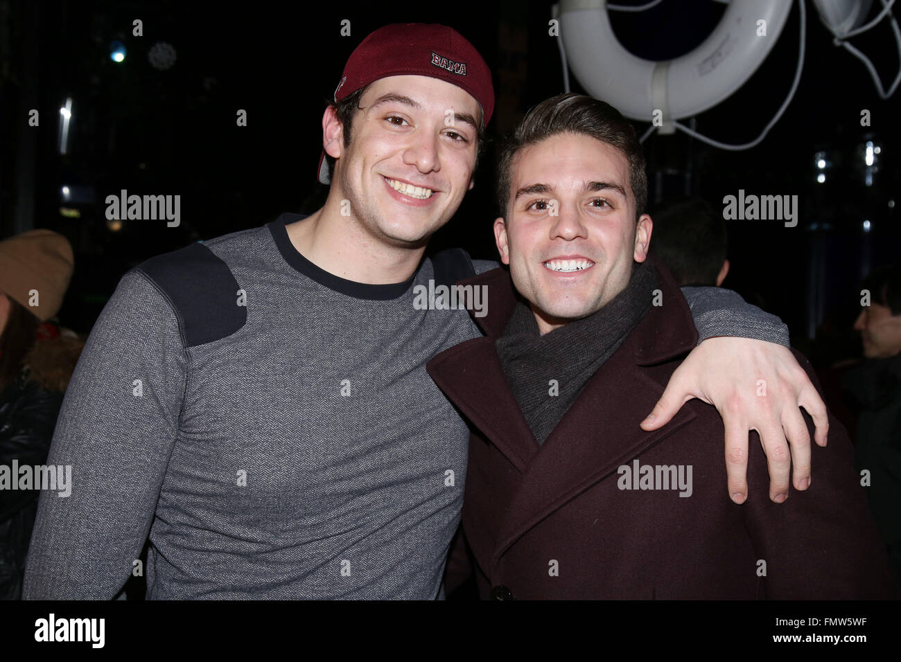 Backstage at the Broadway musical Disaster! at the Nederlander Theatre ...