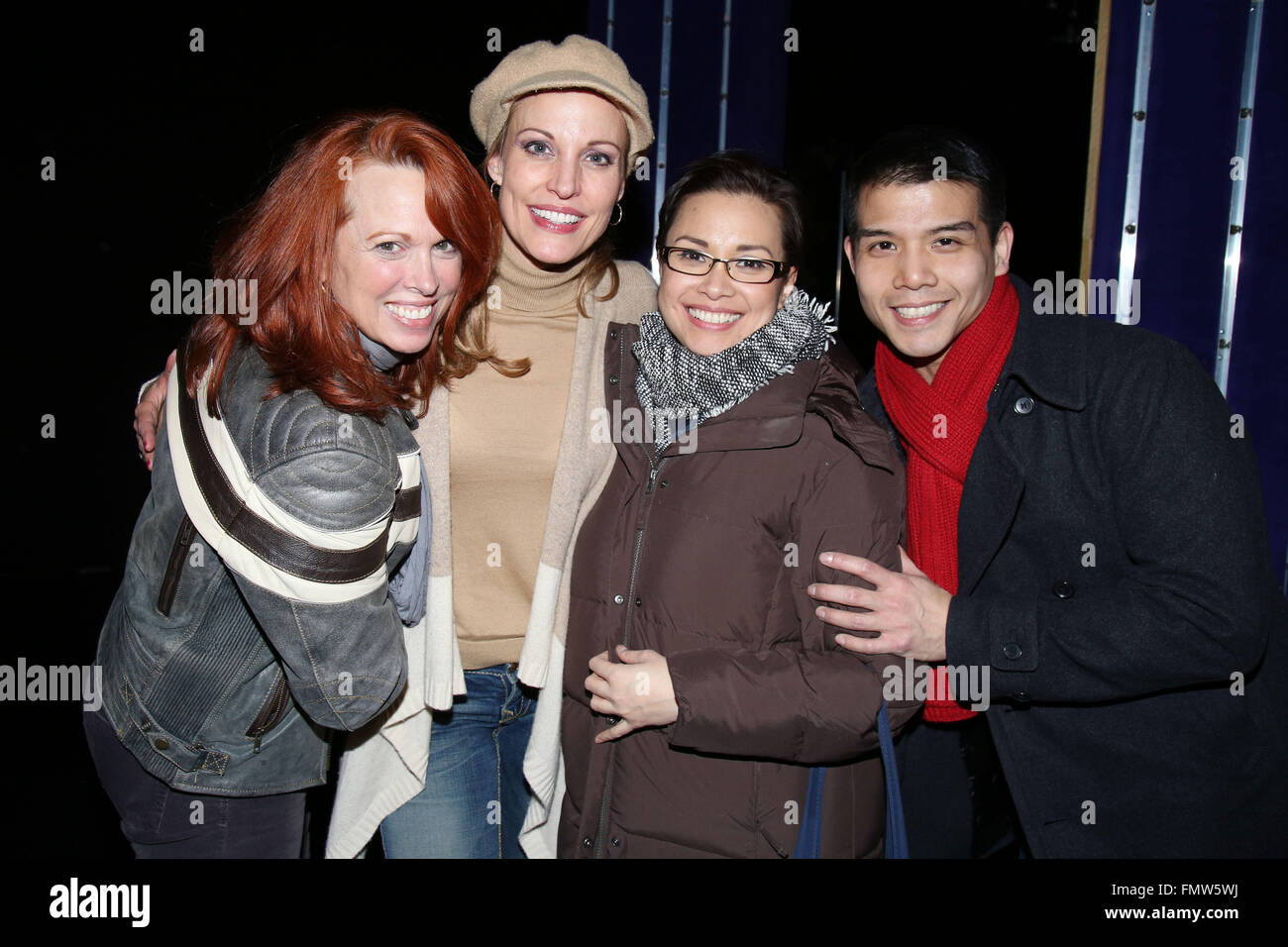 Backstage at the Broadway musical Disaster! at the Nederlander Theatre ...