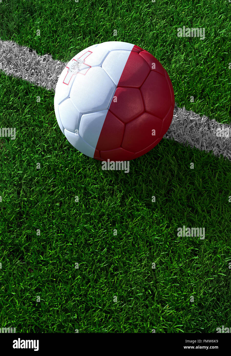 Soccer ball national flag malta hi-res stock photography and images - Alamy