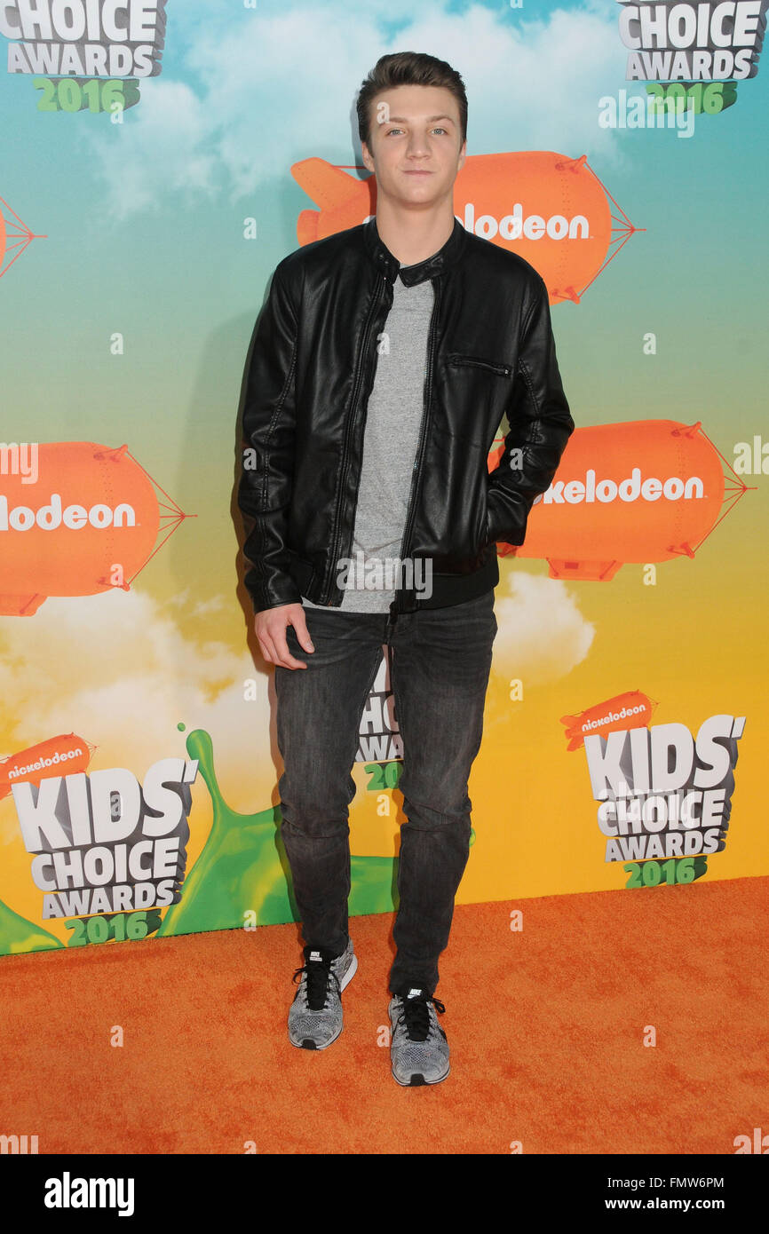 Inglewood, CA, USA. 12th Mar, 2016. Jake Short. 2016 Nickelodeon Kids ...