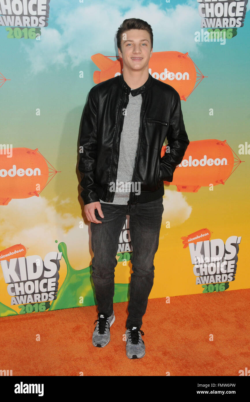 Inglewood, CA, USA. 12th Mar, 2016. Jake Short. 2016 Nickelodeon Kids ...