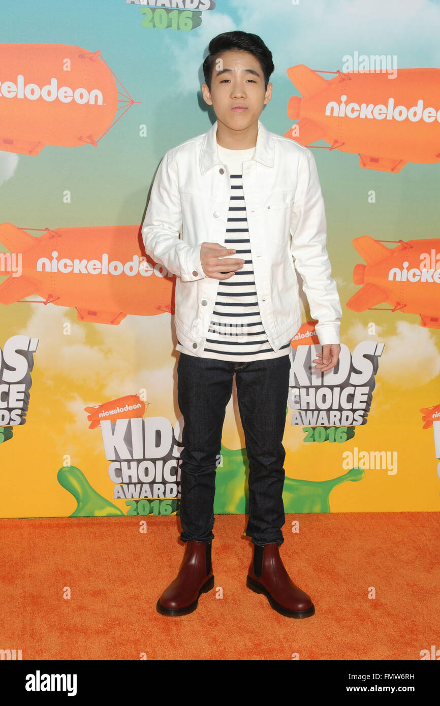 Inglewood, CA, USA. 12th Mar, 2016. Lance Lim. 2016 Nickelodeon Kids ...