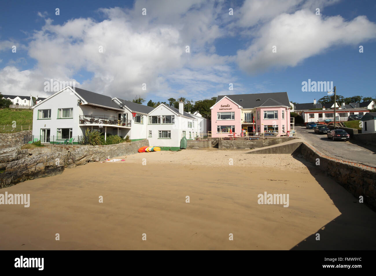 The harbour at Portsalon on Lough Swilly, County Donegal Ireland Stock ...
