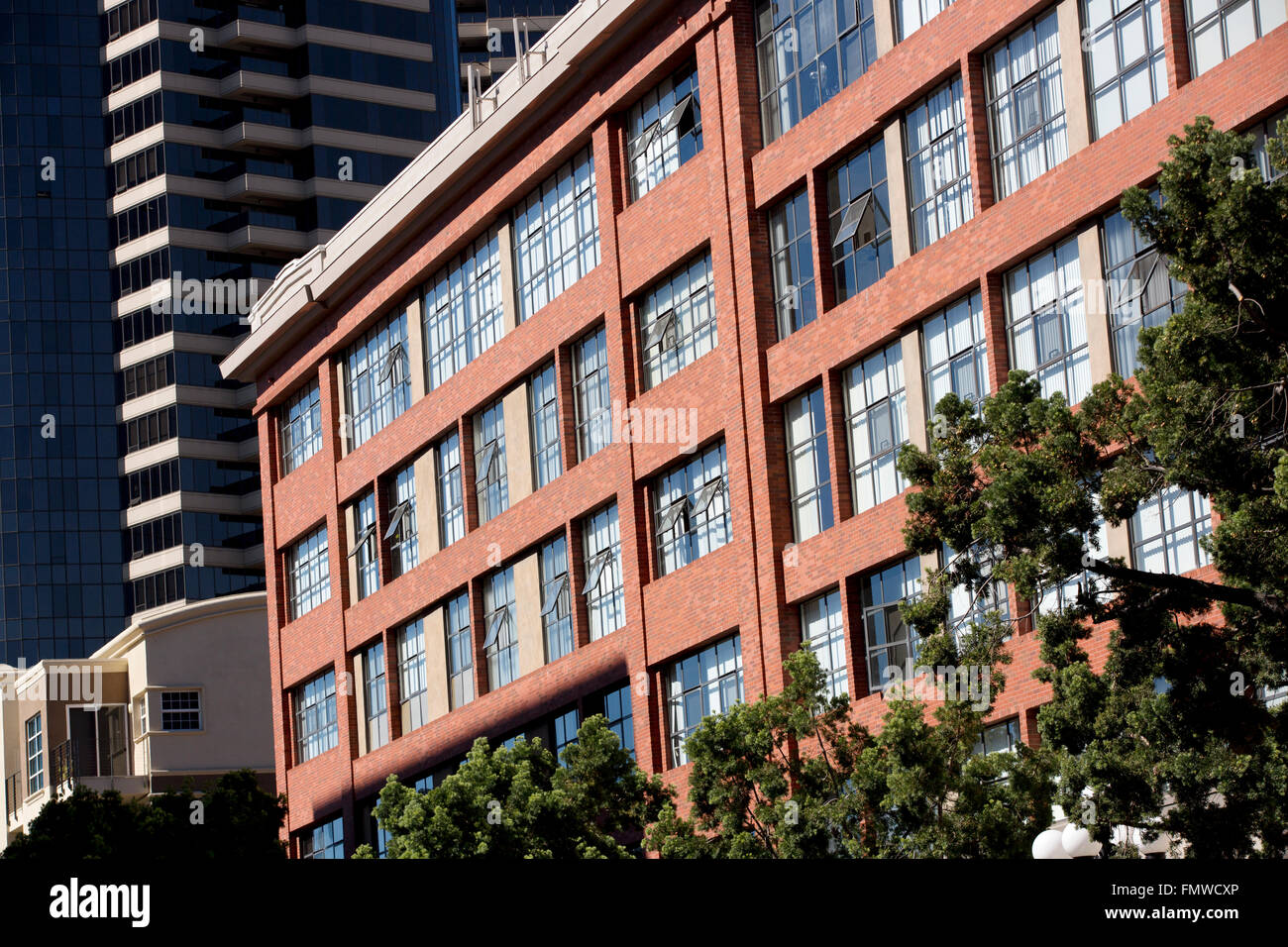 Loft building, Gaslamp Quarter, San Diego California USA Stock Photo ...