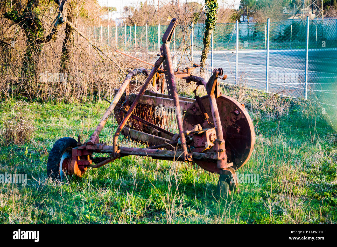 Isolated old plow Stock Photo - Alamy