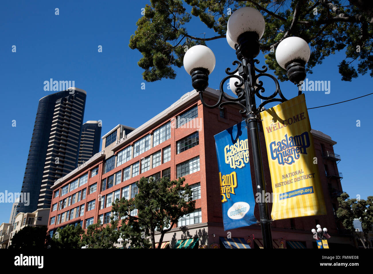 Gaslamp Quarter, San Diego, California, USA Stock Photo - Alamy