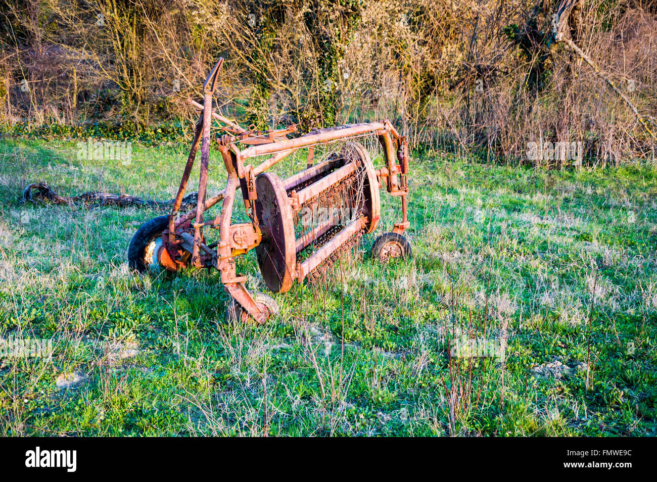 Isolated old plow Stock Photo - Alamy