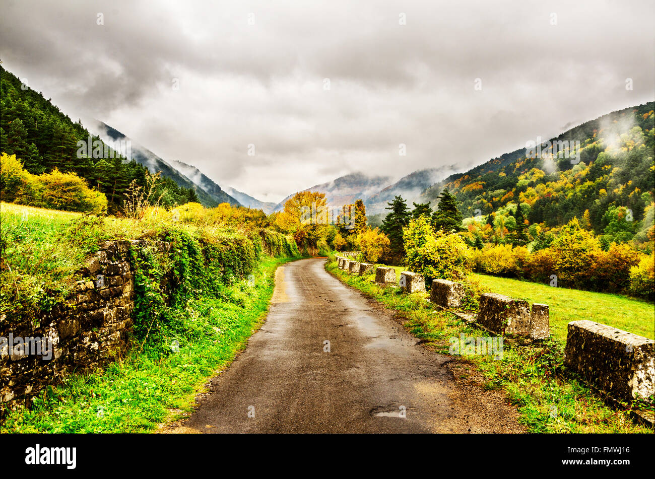 Autumn in the Pyrenees Stock Photo - Alamy