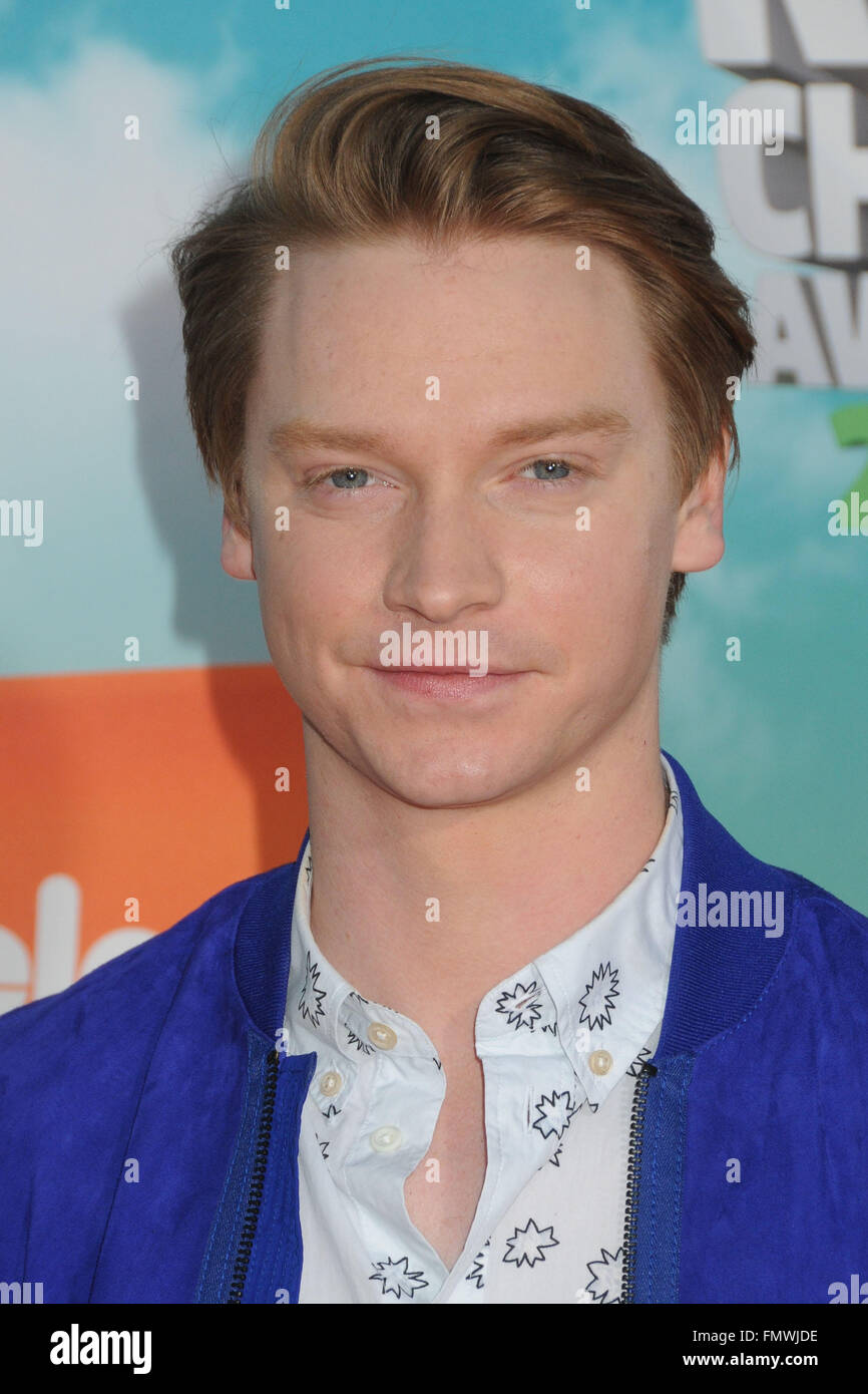 Inglewood, CA, USA. 12th Mar, 2016. Calum Worthy. 2016 Nickelodeon Kids ...