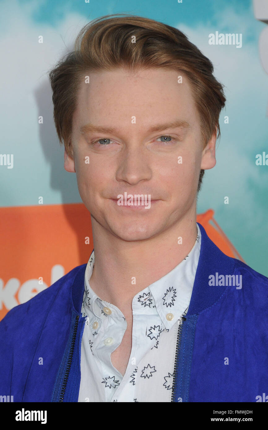 Inglewood, CA, USA. 12th Mar, 2016. Calum Worthy. 2016 Nickelodeon Kids ...