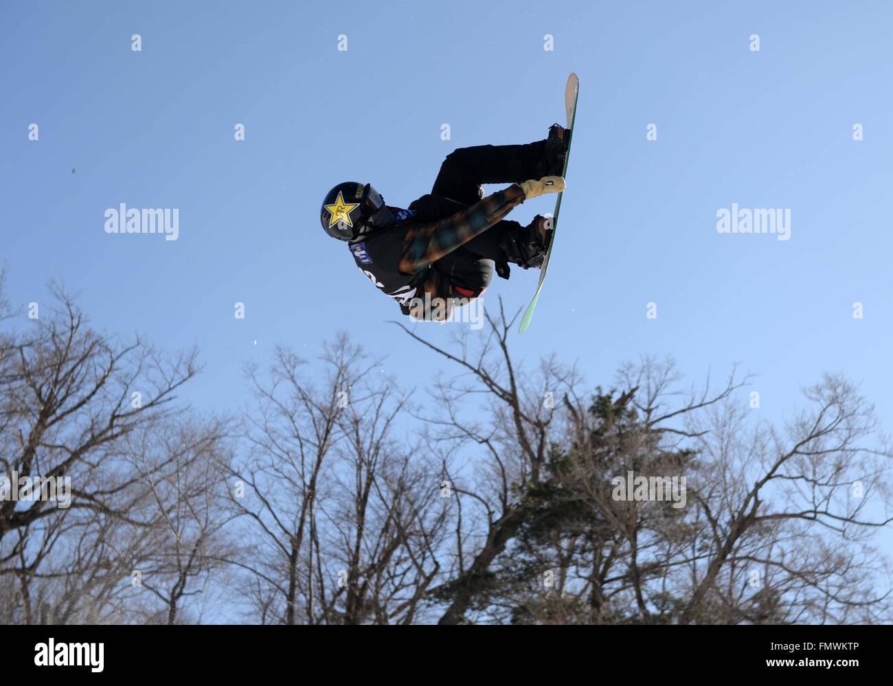 Yabuli, China's Heilongjiang Province. 13th Mar, 2016. Kyle Mack of the ...