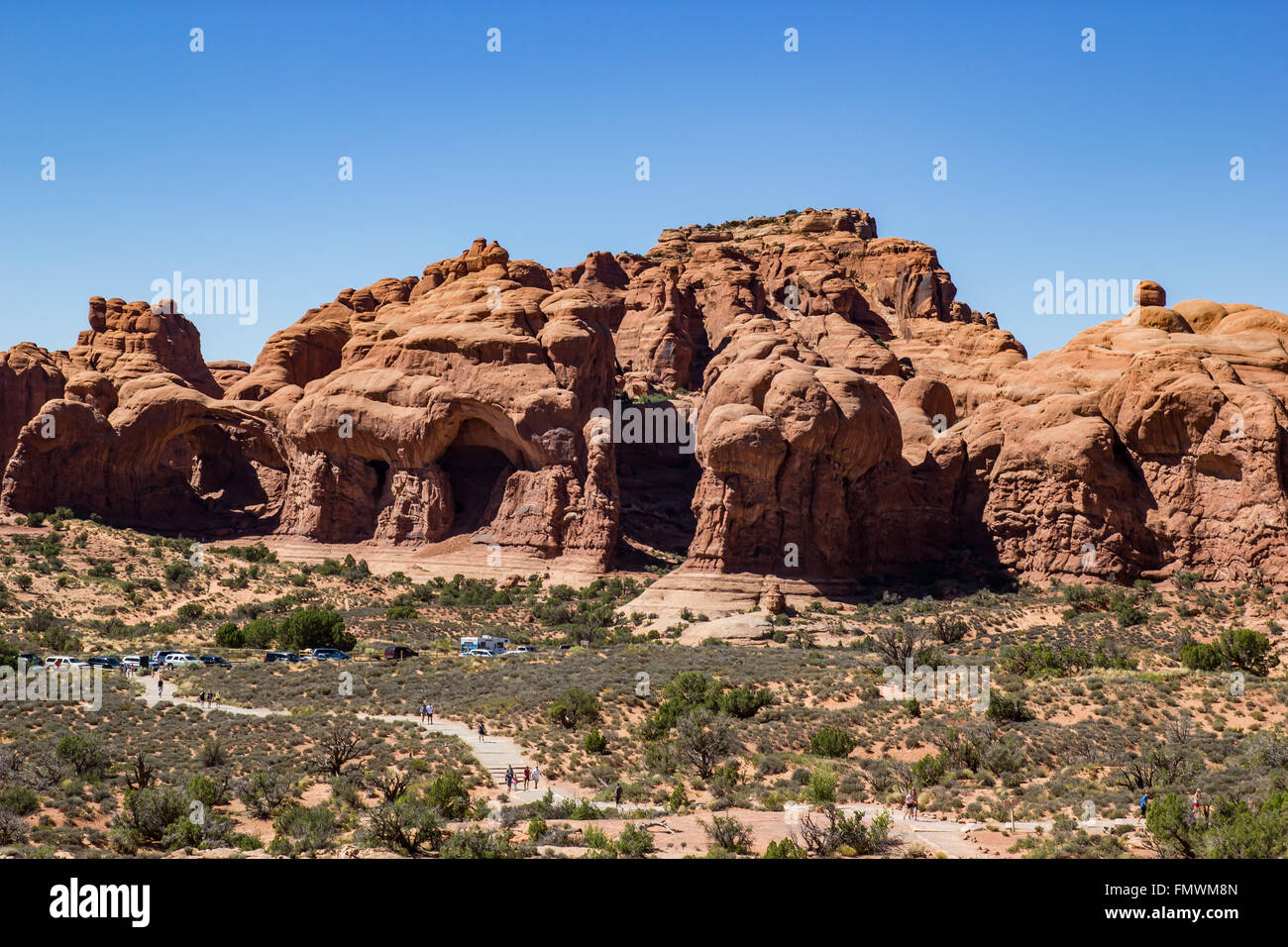 Parade elephants arches national park hi-res stock photography and ...