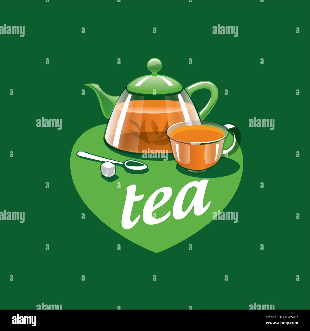 vector logo tea Stock Vector Image & Art - Alamy