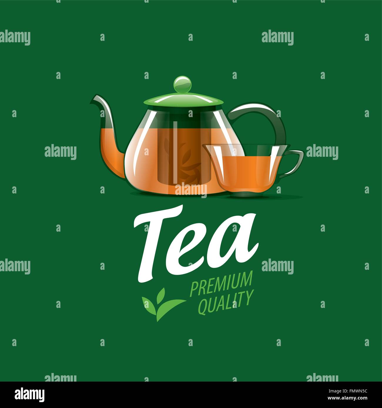 vector logo tea Stock Vector Image & Art - Alamy