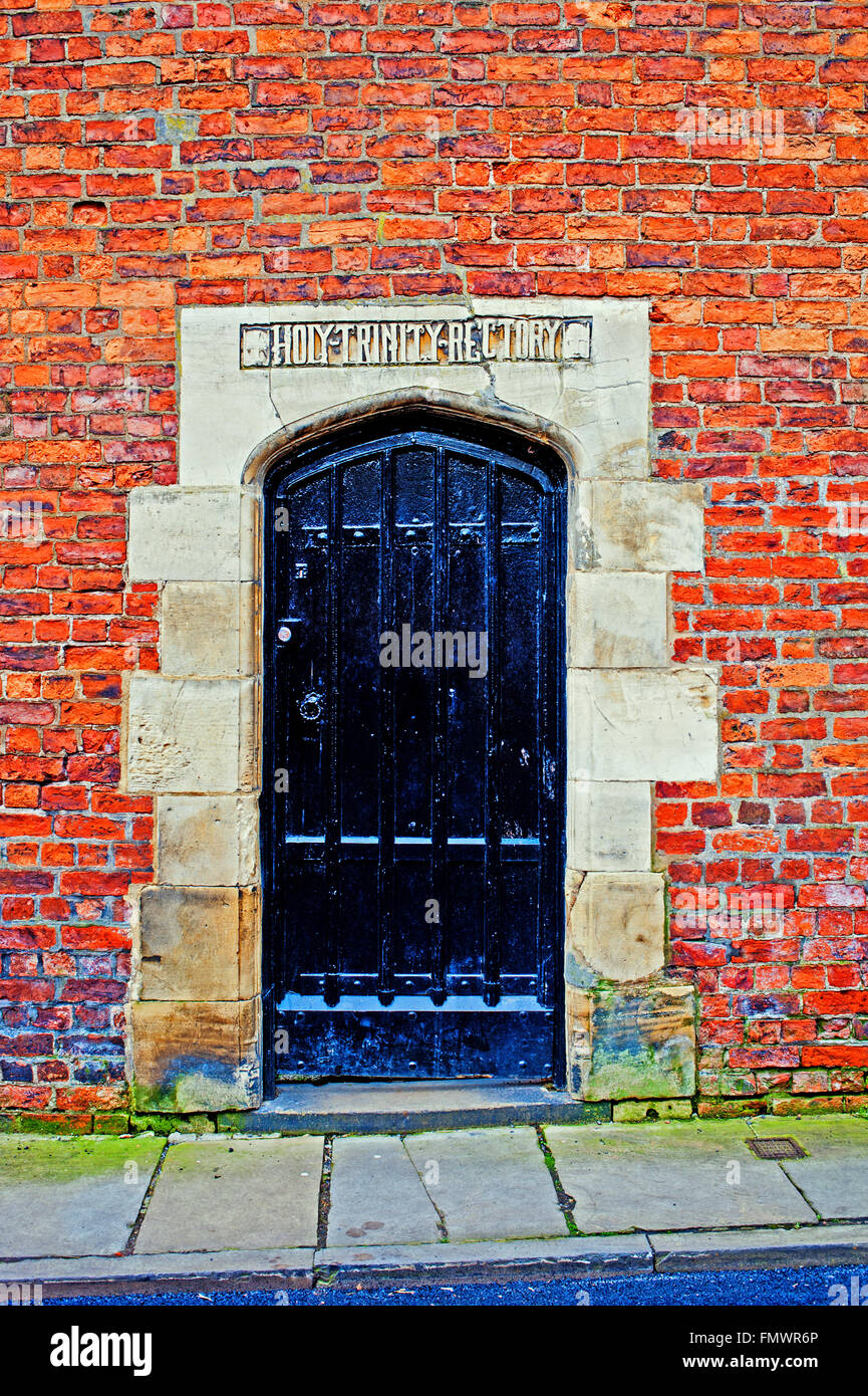 Holy Trinity Rectory Entrance, Trinity St, York Stock Photo - Alamy