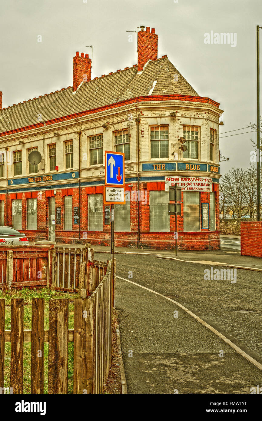 The Blue House Pub in Sunderland Stock Photo - Alamy